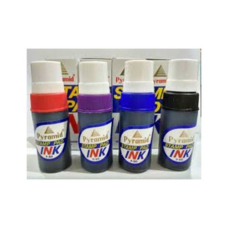 Jual Tinta Stempel Permanen Warna Biru Stamp Ink Refill Pyramid 50cc ...