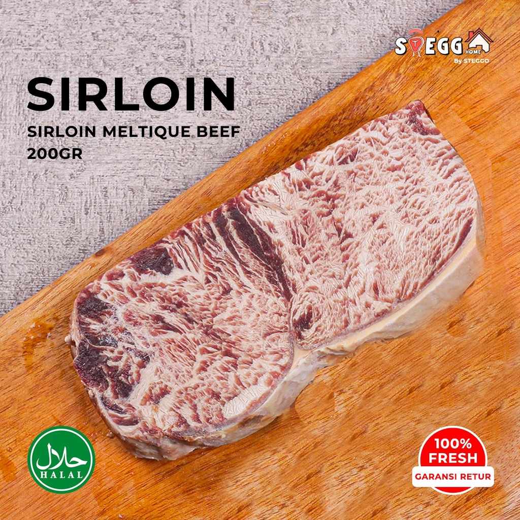 Jual Sirloin Beef Steak Premium Meltique 200 Gr/ Daging Steak Sapi ...