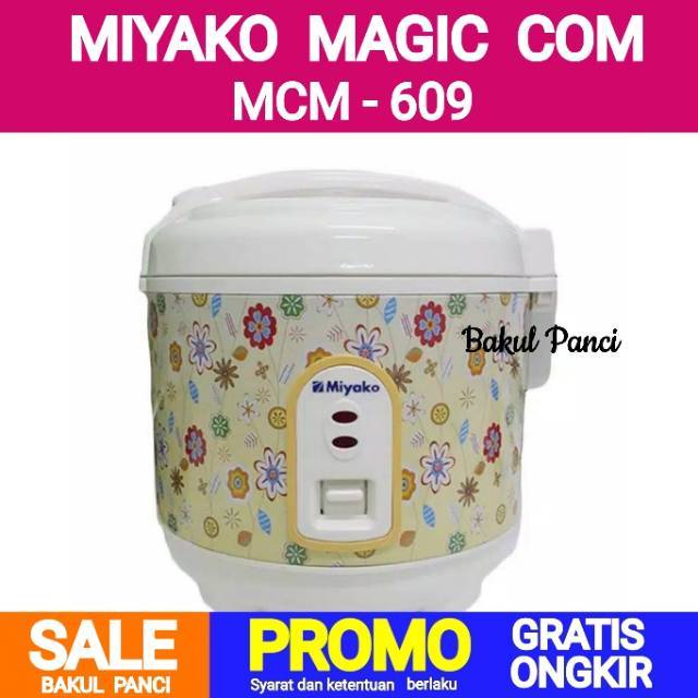 Jual MIYAKO MAGIC COM MCM-609 - RICE COOKER - MAGIC WARMER PLUS ...