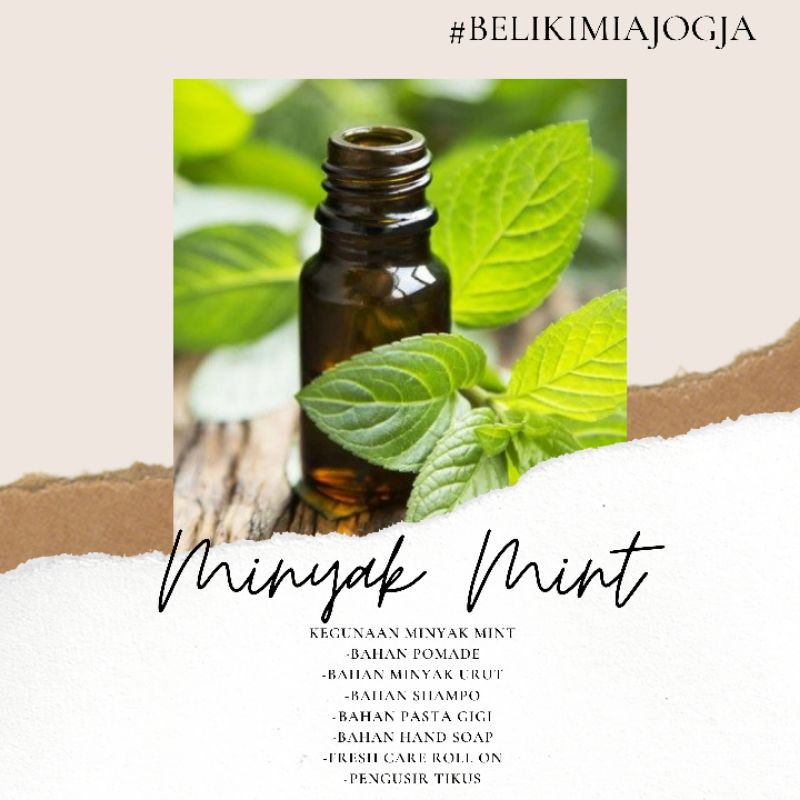Jual Essential Oil Peppermint /Essensial mint/ Minyak Mint Pure 100% (10ml) | Shopee Indonesia