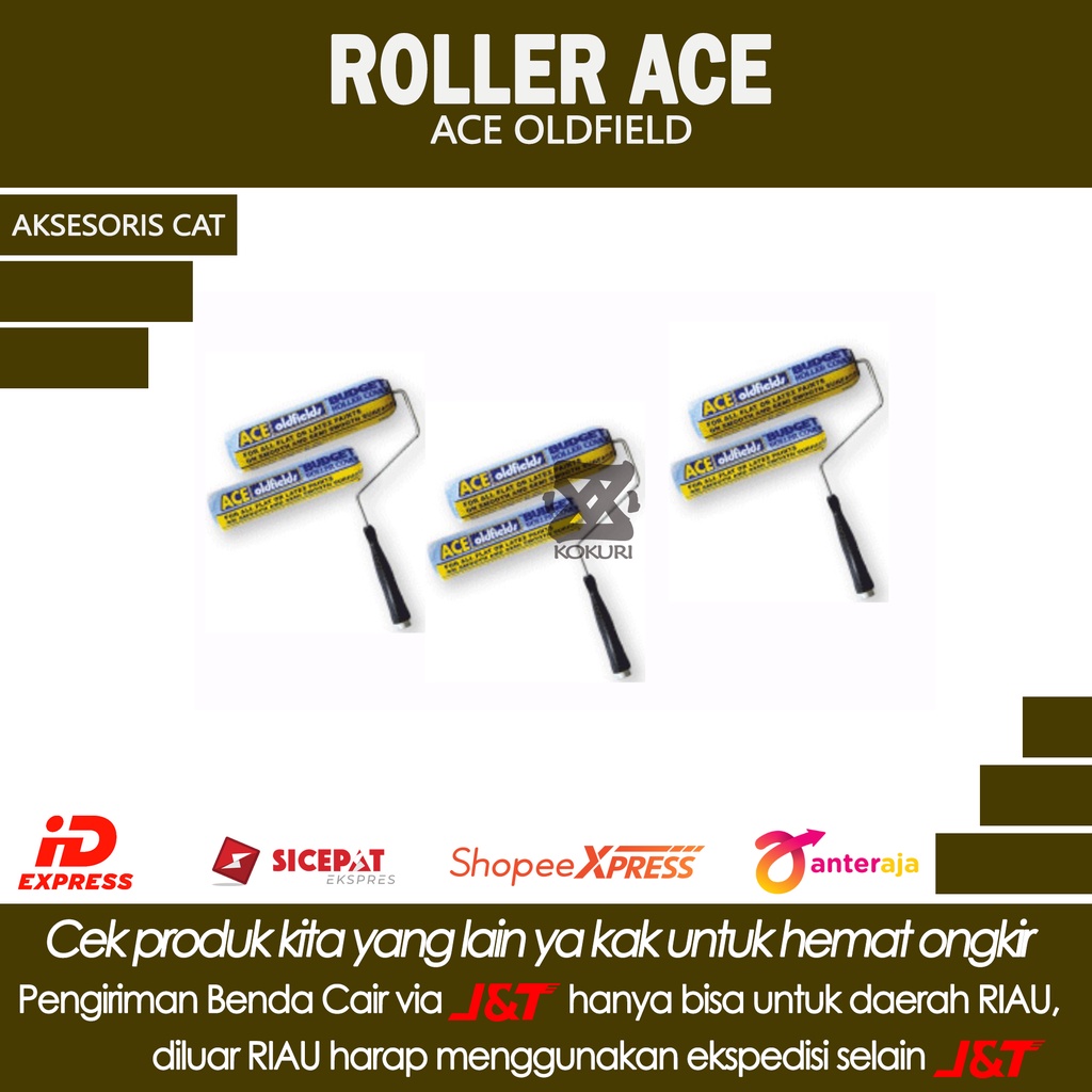 Jual KUAS ROLL CAT / ROLL CAT / PAINT ROLLER / ACE OLDFIELDS BUDGET ...