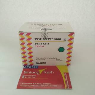Folavit 1 mg Folavit 1000 mcg HARGA STRIP asam folat 1000 mcg strip ...