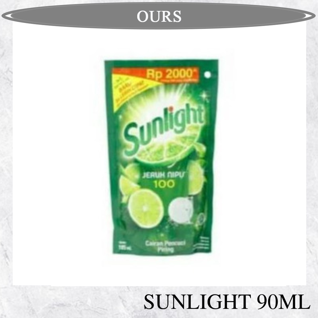 Jual CAIRAN PENCUCI PIRING SUNLIGHT SABUN CUCI PIRING 90ML | Shopee Indonesia