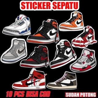 Jual STIKER SEPATU NIKEJORDAN PRINTCUT SUDAH POTONGAN STICKER Indonesia ...