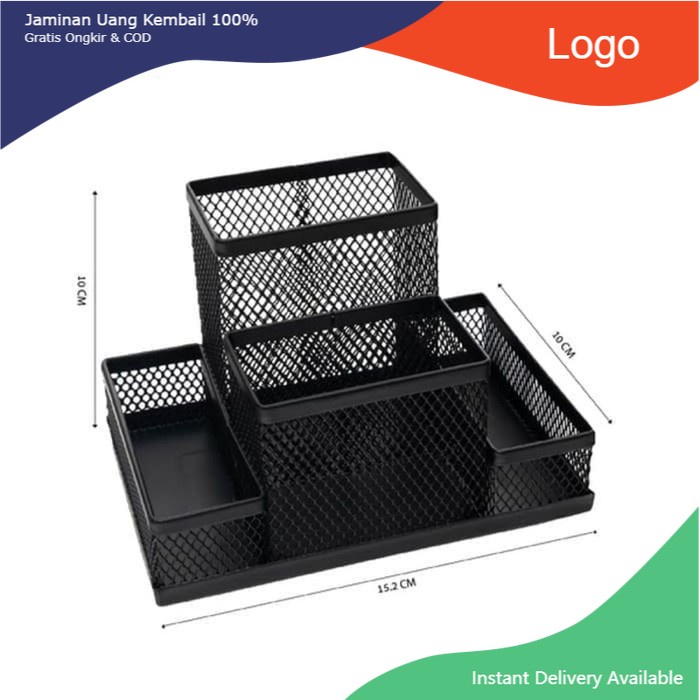 Jual Rak Pulpen Besi Joyko DS 19 Pen Organizer Desk Set Tempat Pensil ...