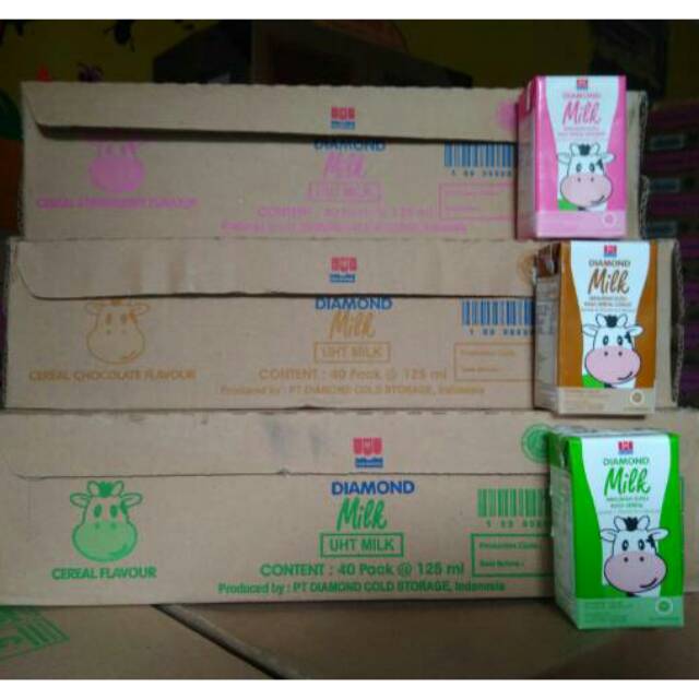 Jual Susu UHT Diamond Cereal 125mL All Variant (karton) | Shopee Indonesia
