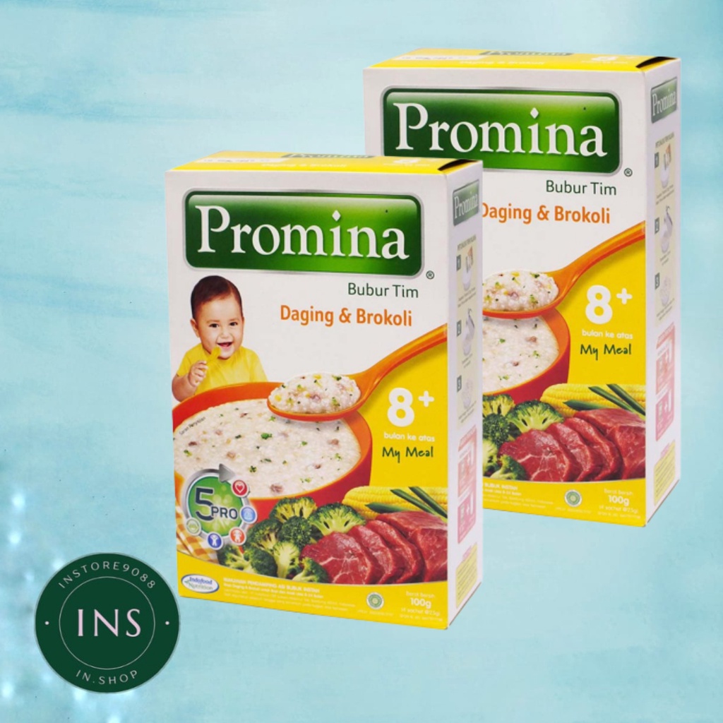 Jual Promina Bubur Tim Daging dan brokoli 8+ 100 grm | Shopee Indonesia