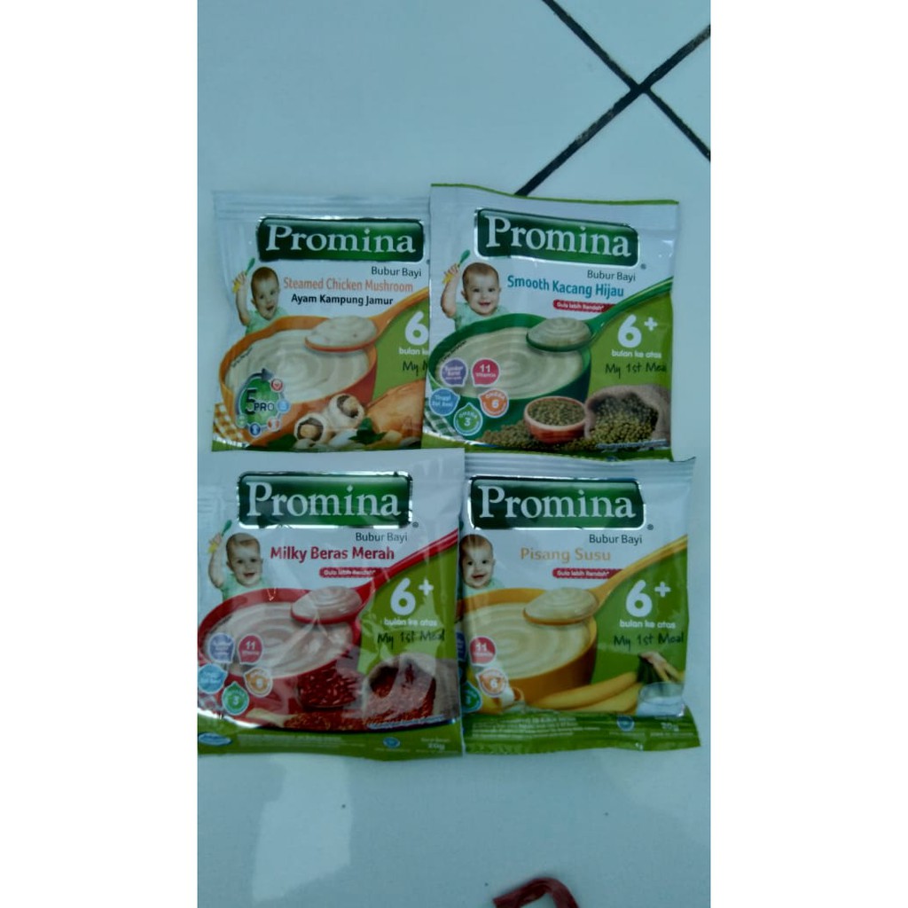Jual PAKET BUNDLE Promina Bubur Bayi 4 Sachet | Shopee Indonesia