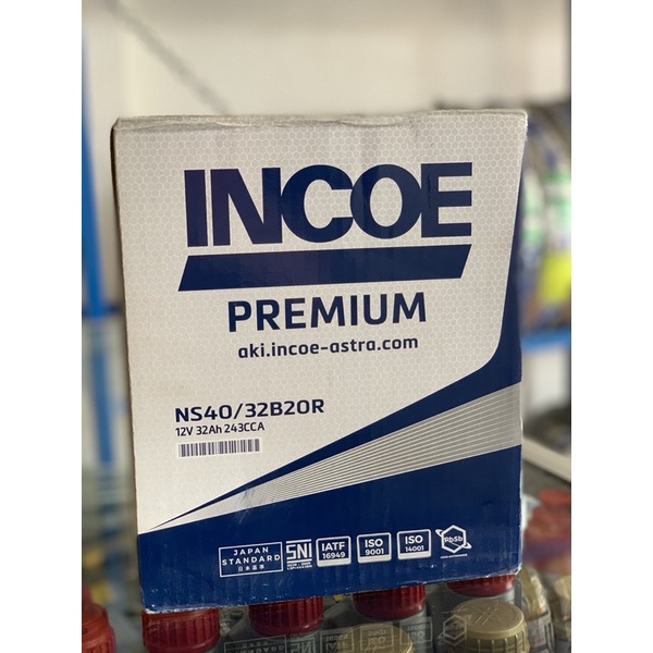 Jual AKI / ACCU INCOE PREMIUM NS40 / 32B20R ASTRA OTOPARTS | Shopee ...