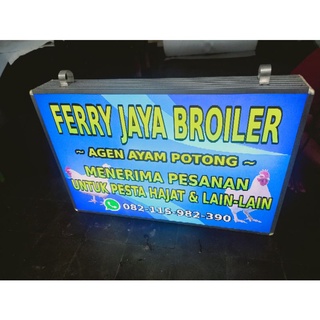 Jual NEON BOX Akrilik 60*70cm FRAME ALUMUNIUM | Shopee Indonesia