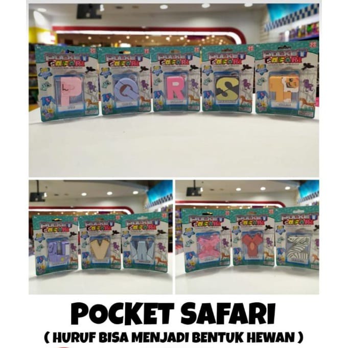 Jual Mainan Anak Laki-laki Emco Pocket Safari Berubah Bentuk Abjad ...