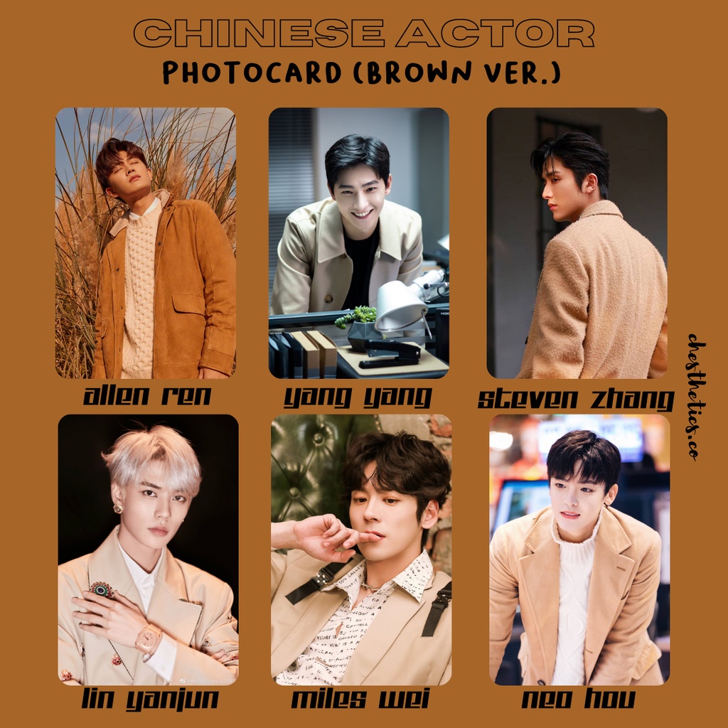 Jual Aktor China Actor Coat Ver. Photocard (Lin Yanjun Xing Zhaolin ...