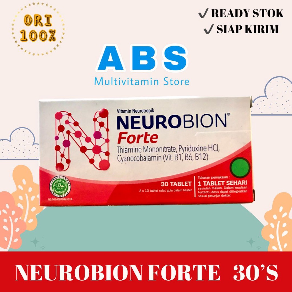 Jual Neurobion forte box isi 30 tablet pink | Shopee Indonesia