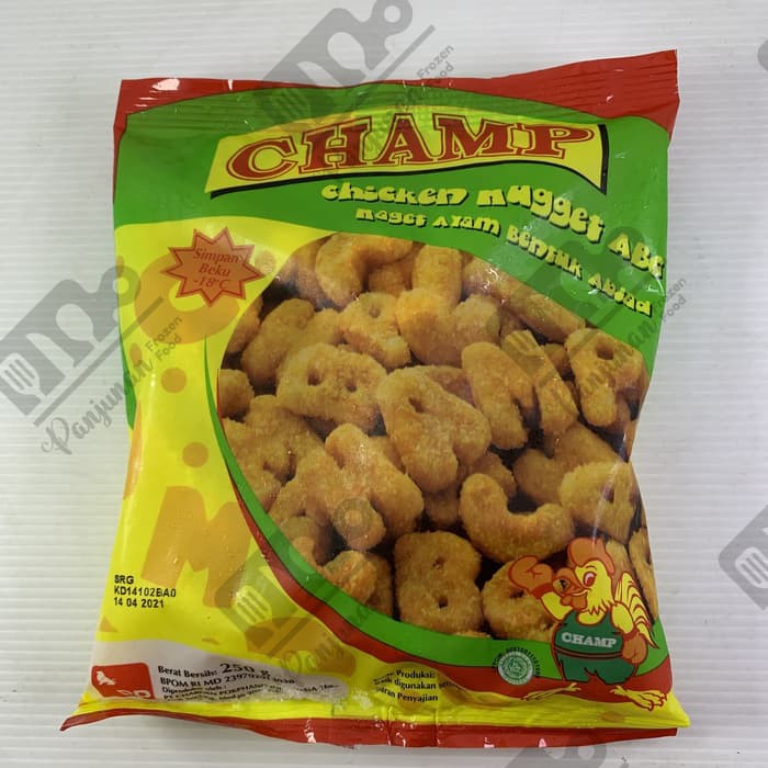 Jual CHAMP NUGGET ABC 250GR NUGGET AYAM BERBENTUK ABJAD | Shopee Indonesia