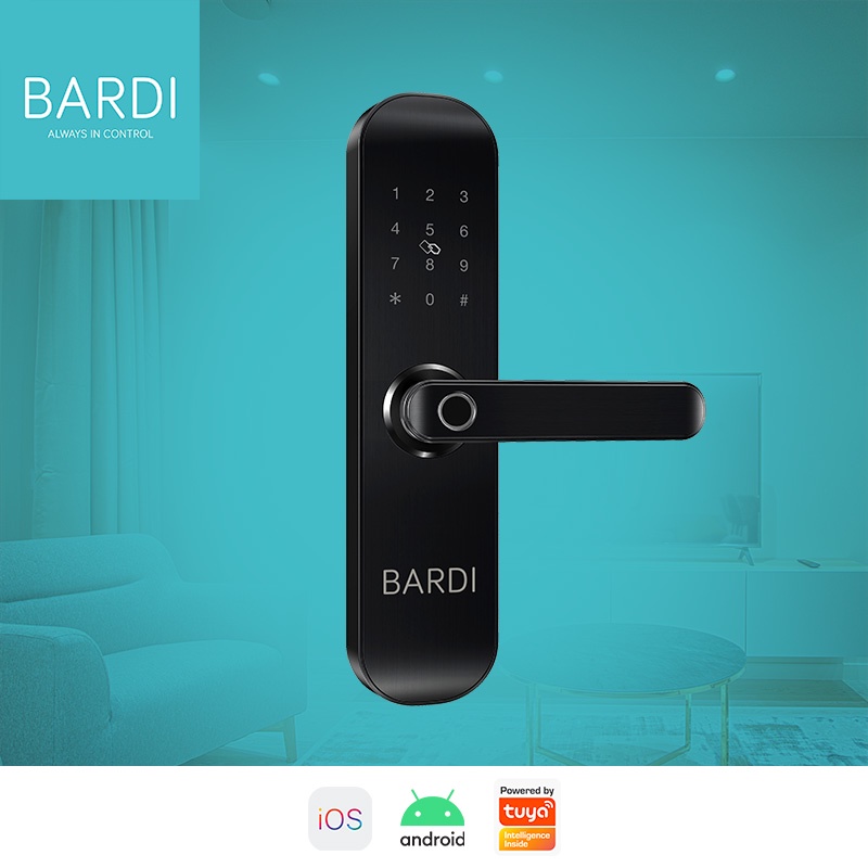 Jual Bardi Smart Home Door Lock Handle RFID-Fingerprint Waterproof IP54 ...