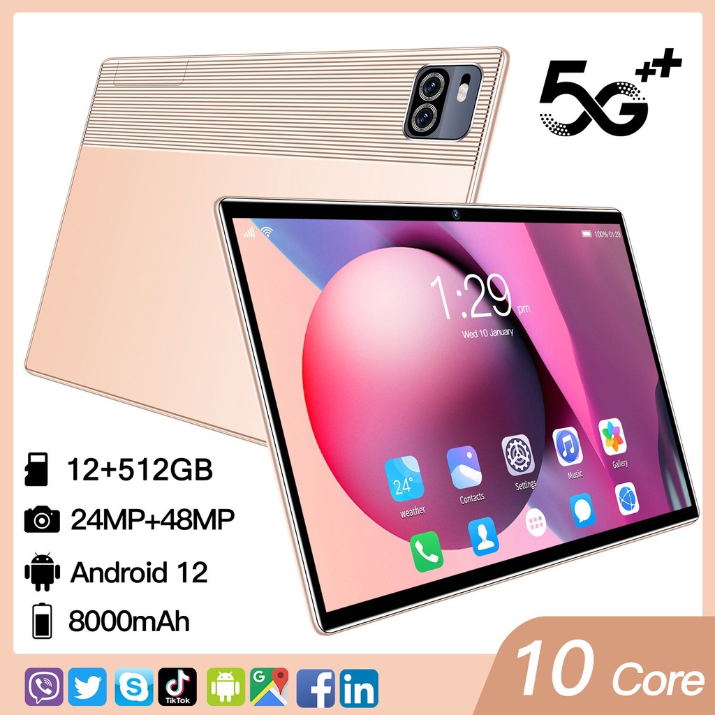 Jual Tablet Murah Baru 5G Tablet Pro 11 12 GB + 512 GB 8.1 Inci 10.1 ...