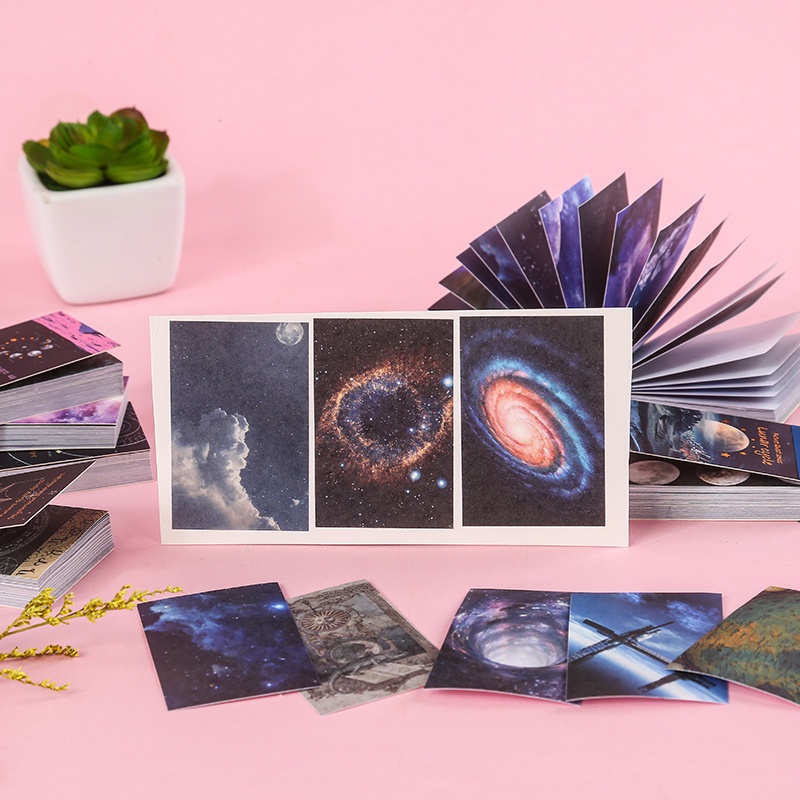 Jual 2 pcs / 2 lembar starry day and planet aesthetic washi sticker for ...