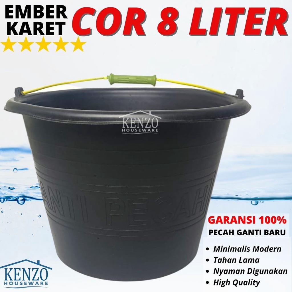 Jual Ember Plastik Cor Timba 18 Ember Cor Anti Pecah Hitam Awet ...