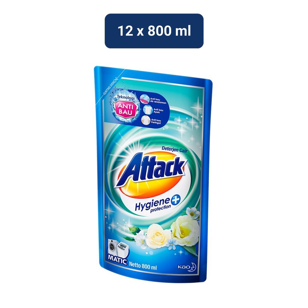 Jual Attack Liquid Hygiene Plus Protection Refill 800 ml x 12 [1 carton ...