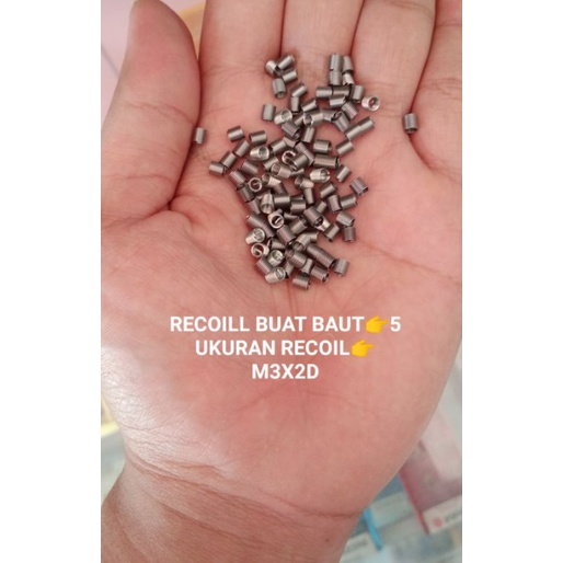 Jual RECOIL HELICOIL VERBOS M3X2D ISI RECOIL ALAT PENGGANTI DRAT RUSAK ...