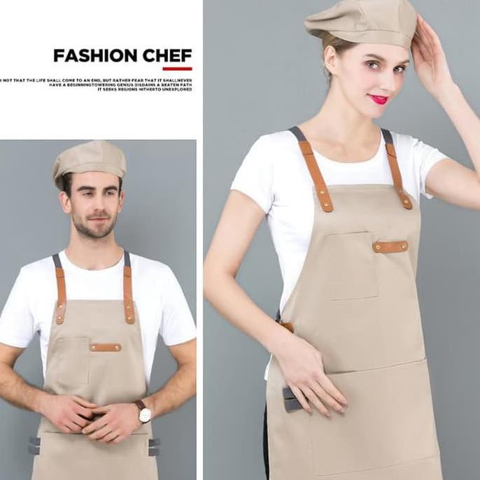 Jual Topi Untuk Apron Barista Chef Cafe Canvas-Topi Barista - Hitam ...