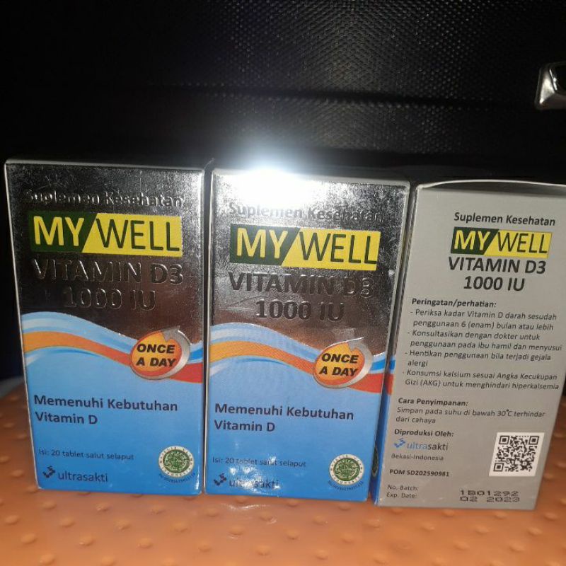 Jual My Well Vitamin D3 1000 IU 20 tablet | Shopee Indonesia