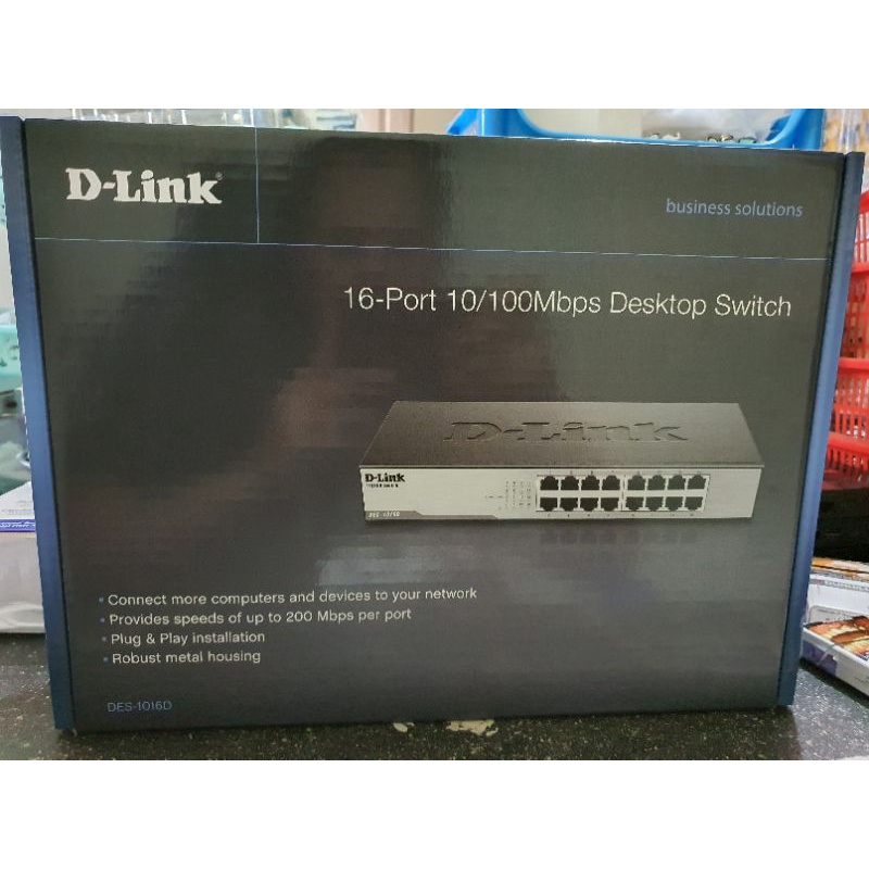 Jual D-Link Des-1016D Switch Hub Unmanaged | Dlink Des1016C rack mount ...