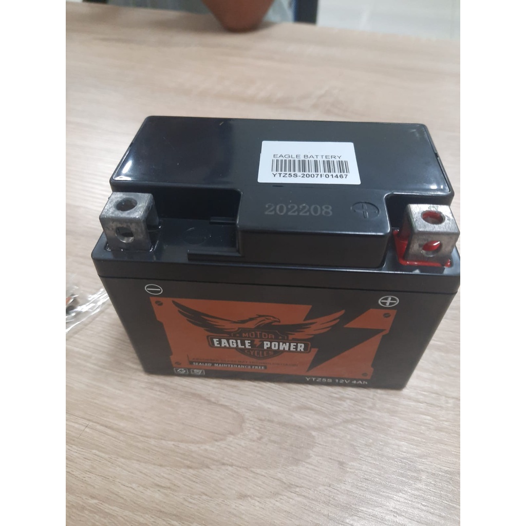Jual Aki Kering / Battery / Baterai / Accu Eagle battery YTZ5S 12 Volt 4 Ah | Shopee Indonesia