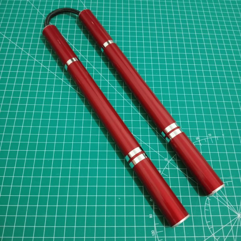 Jual nunchaku aluminium tali merah metalik | Shopee Indonesia