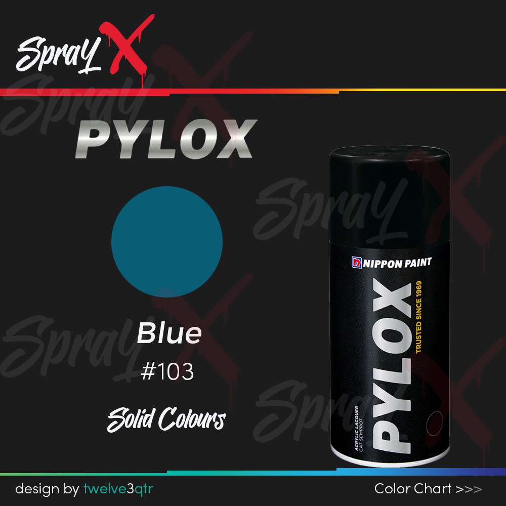 Jual PYLOX SOLID BLUE 103 / BIRU STANDAR #103 300ML - CAT SEMPROT ...