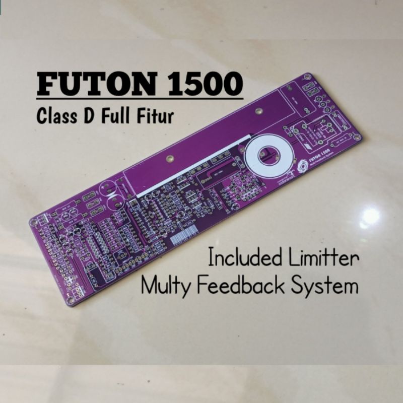 Jual PCB Class D D1K5 Dual Layer FUTON 1500, Class D Multi Feedback ...