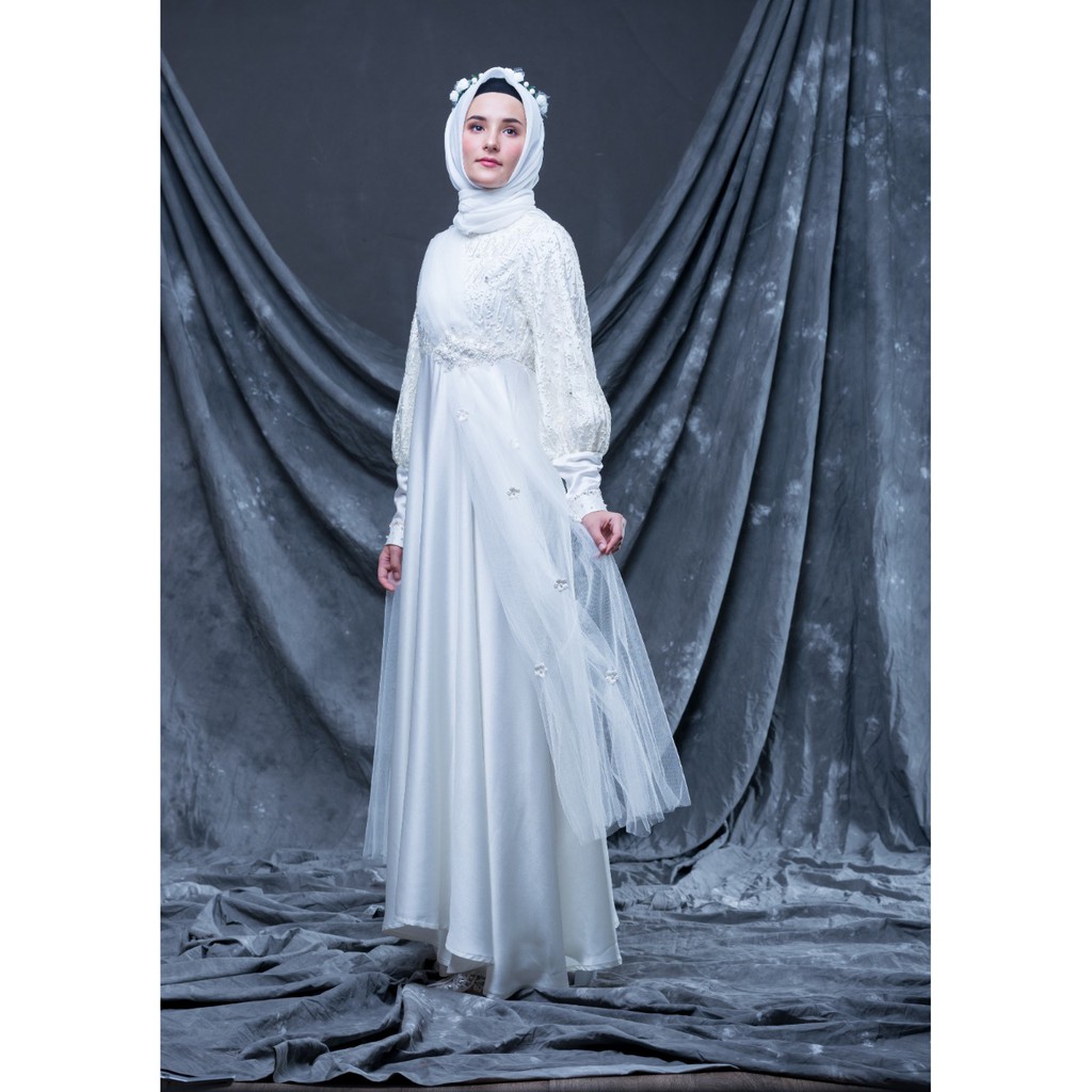 Jual MEYLIA DRESS AKAD SERIES SYARI / DRESS PESTA MODERN | Shopee Indonesia