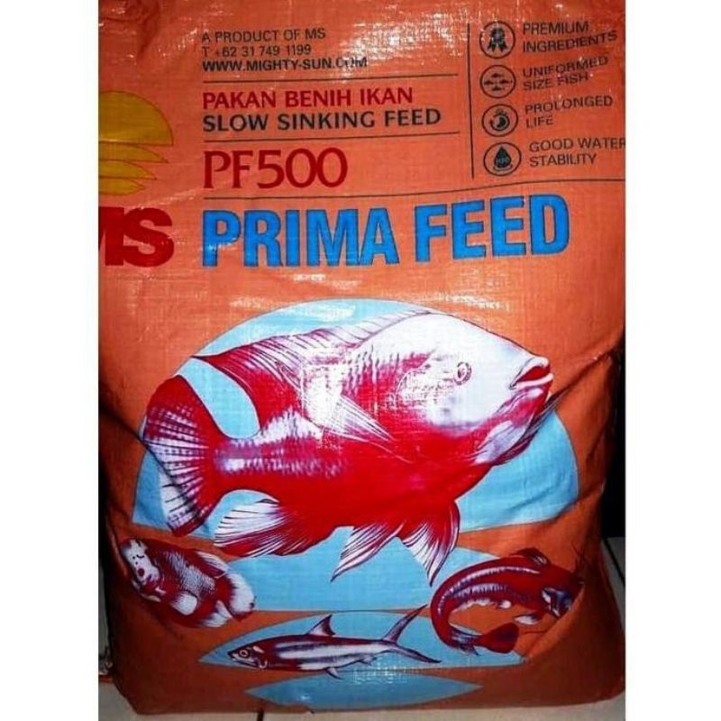 Jual PF500 10kg,pelet lele, pakan benih MS prima feed, pakan benih nila ...