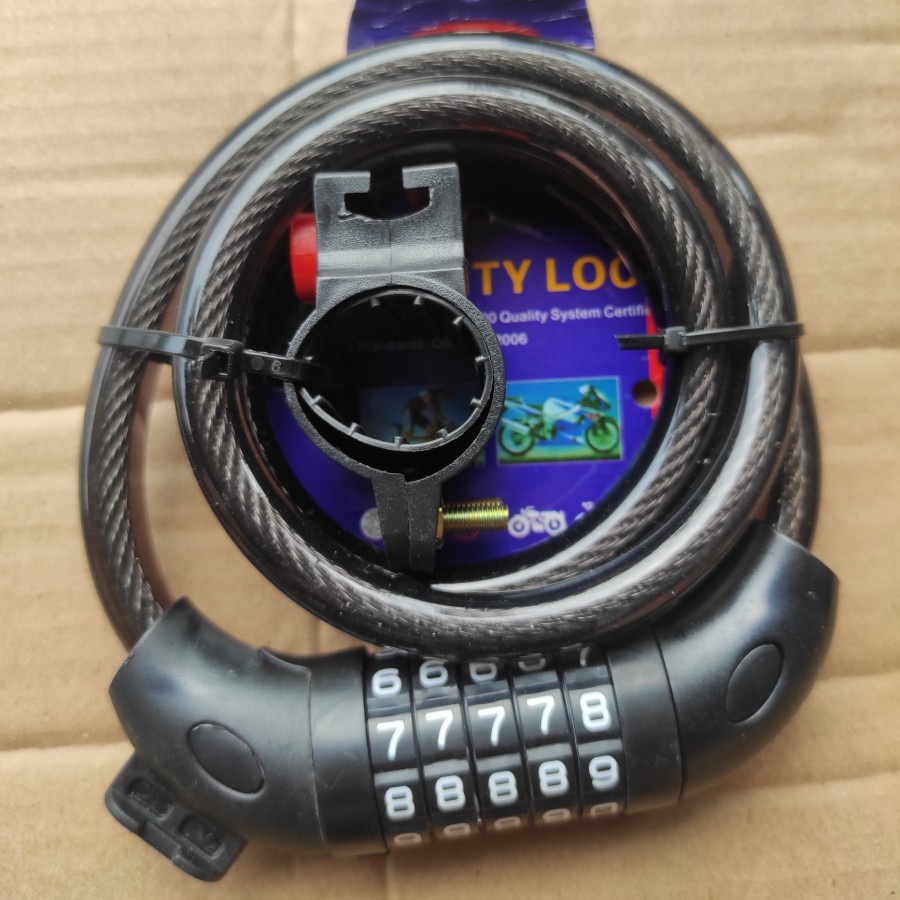 Jual Kunci gembok pengaman sepeda kode sandi | Shopee Indonesia
