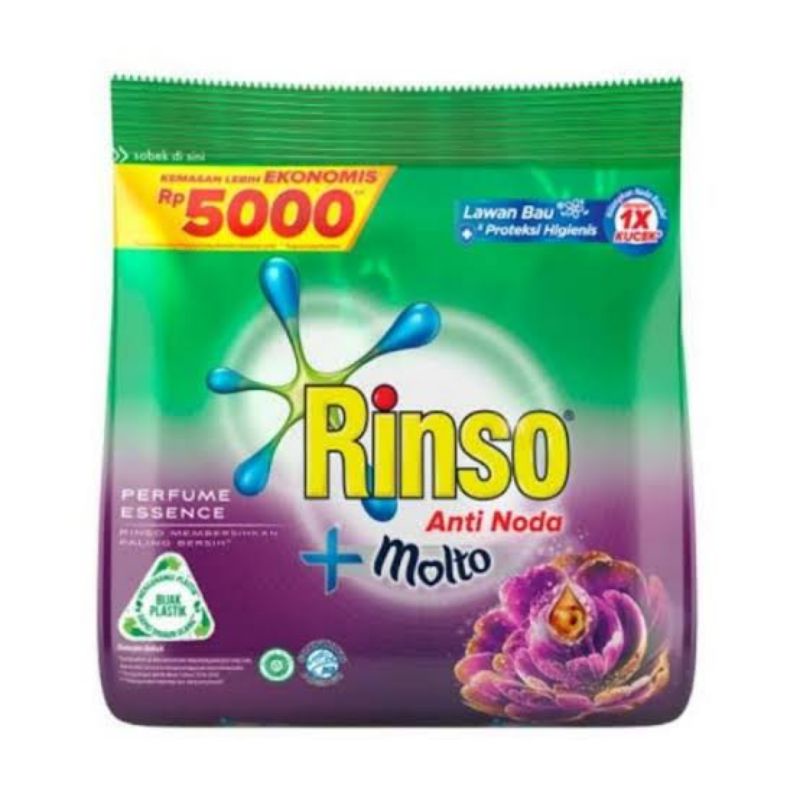 Jual Rinso + molto deterjen bubuk purple/ungu 195g | Shopee Indonesia