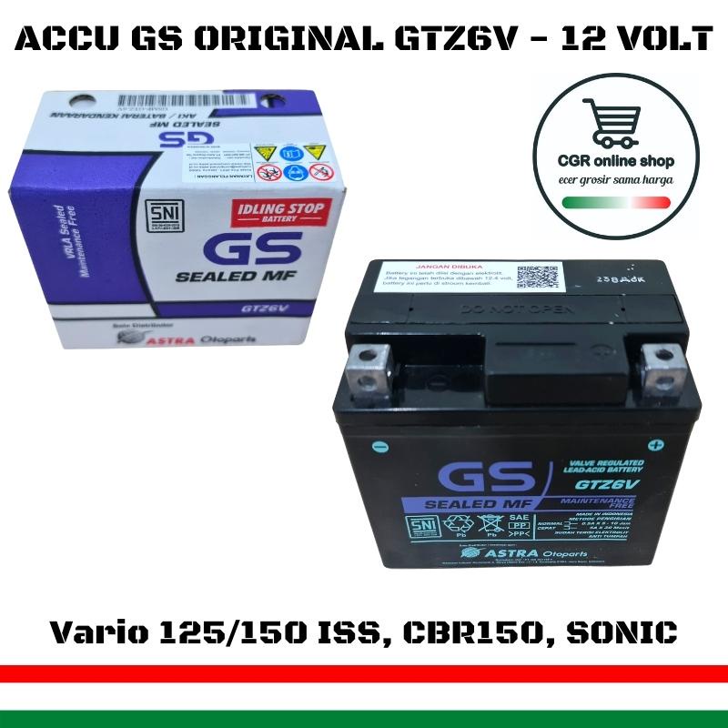 Jual AKI GS ASTRA MF GTZ-6V GTZ6V ACCU KERING PCX 125 PCX 150 VARIO125 ...