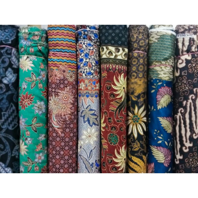 KAIN BATIK METERAN || KAIN BATIK SEMI SUTRA HALUS | Shopee Indonesia