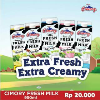 Jual cimory fresh milk 950 ml [ isi 4 kotak ] | Shopee Indonesia