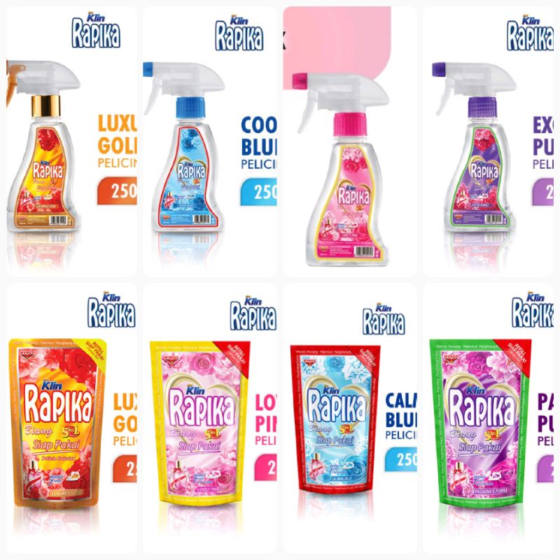 Jual Rapika refil 250ml pouch dan kemasan botol isi 250 ml Indonesia ...