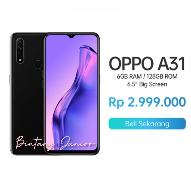 Jual OPPO A31 6/128 White & Black | Shopee Indonesia
