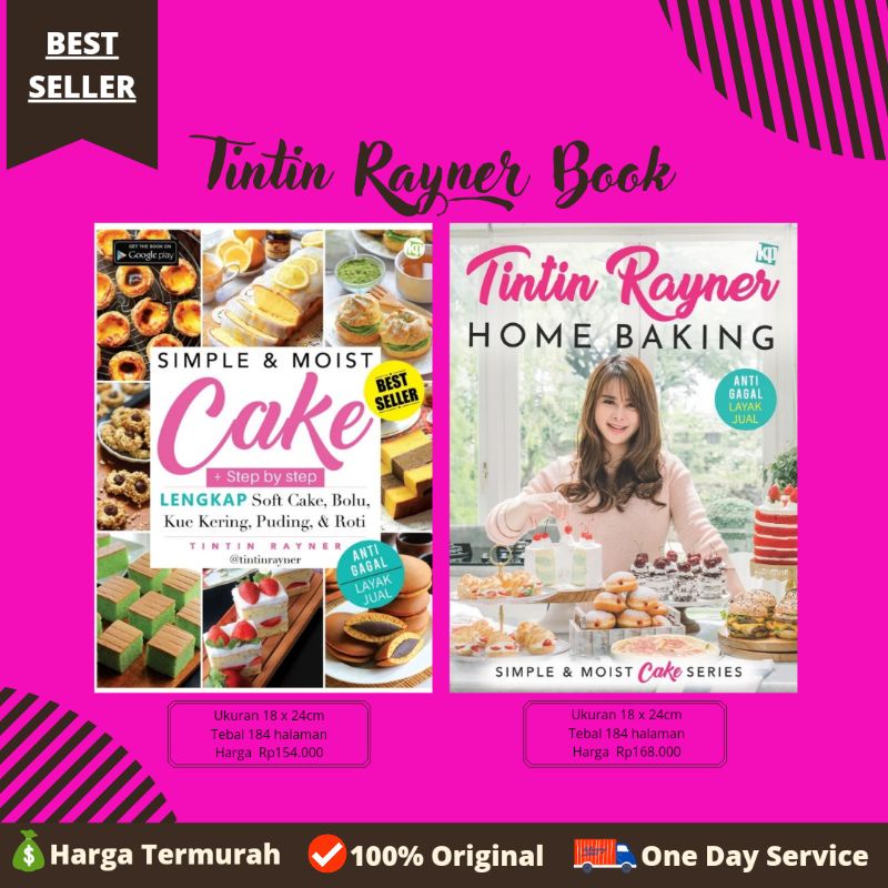 Jual Tintin Rayner Resep Home Baking Simple Moist | Shopee Indonesia