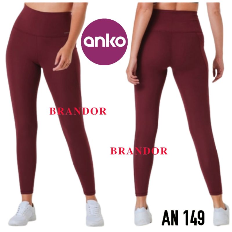 Jual ANLG149 - LEGGING HIGH WAIST - 2 SIDE POCKET By ANKO | Shopee ...