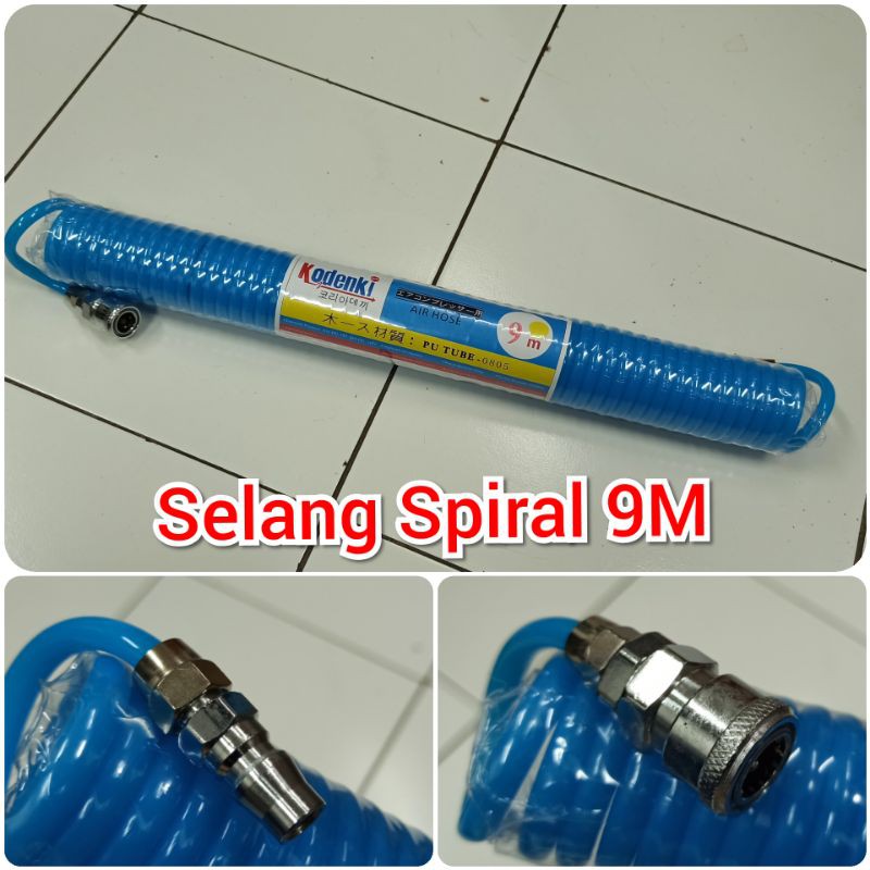Jual Selang Angin Spiral Kompressor Aur Hose Recoil | Shopee Indonesia