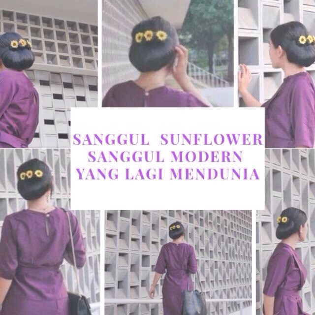 Jual SANGGUL MODERN BUNGA MATAHARI MODEL SIRKAM/ CEPOL RAMBUT KOREA ...