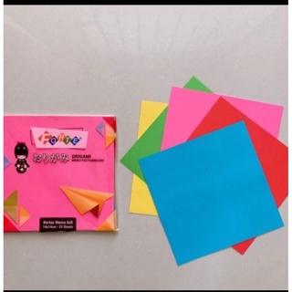 Jual kertas lipat ORIGAMI FORTE dua sisi ukuran 20x20 cm isi 25 lembar ...