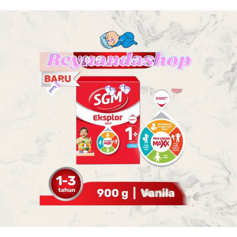 Jual SGM Eksplor Aktif 1+ Vanila 900gr | Shopee Indonesia