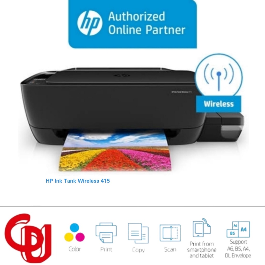 Jual HP Ink Tank Printer 415 Wireless Z4B53A | Shopee Indonesia