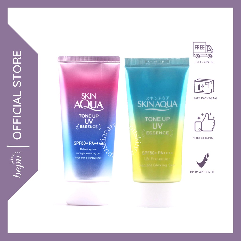 Jual Bepuskincare - Skin Aqua Tone Up UV Essence Sunscreen SPF 50+ PA ...