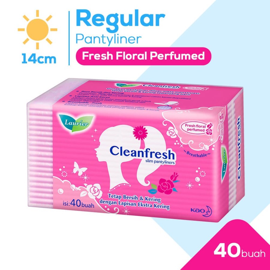 Jual Laurier Pantyliner Perfumed Flower 40 s Cleanfresh Slim Panty ...