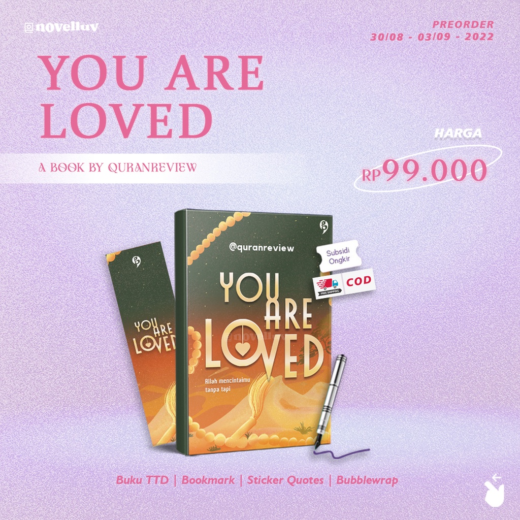 Jual Buku You Are Loved by Quranreview Buku Pengembangan Diri Islami - Quran - Self Improvement ...